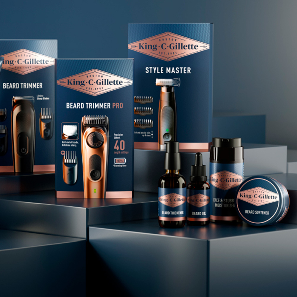 Gillette King C. Gillette Hidratante para cara y barba - SweetCare Cuba