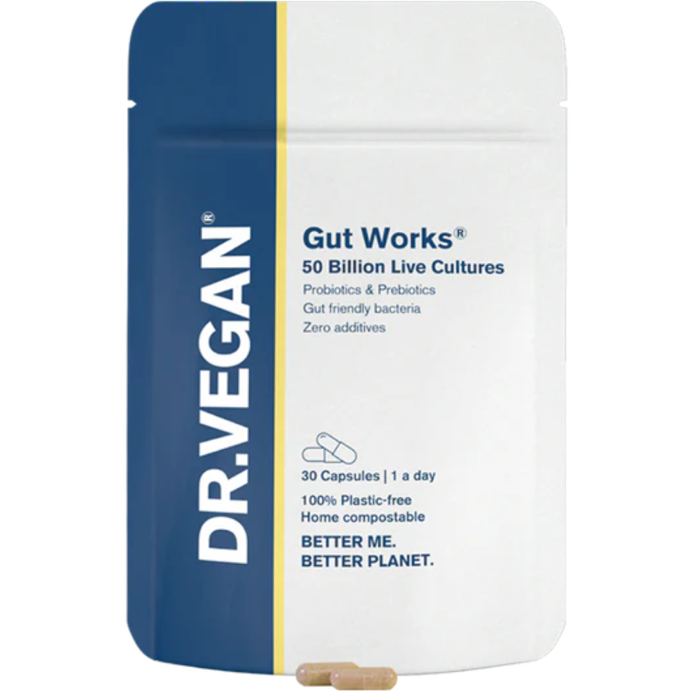 Dr. Vegan Gut Works Food Supplement Support for a Healthy Gut ...