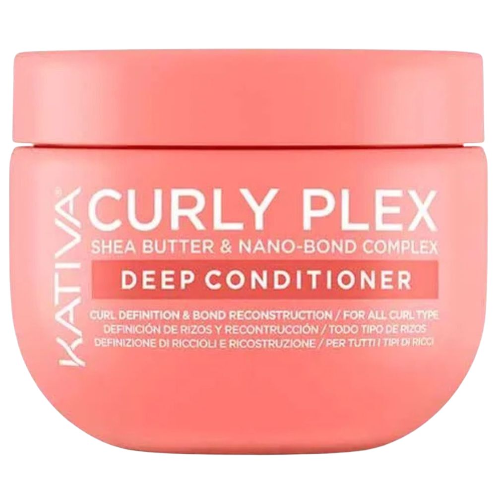 Kativa Curly Plex Acondicionador profundo Definición del rizo y reconstrucción del enlace ...