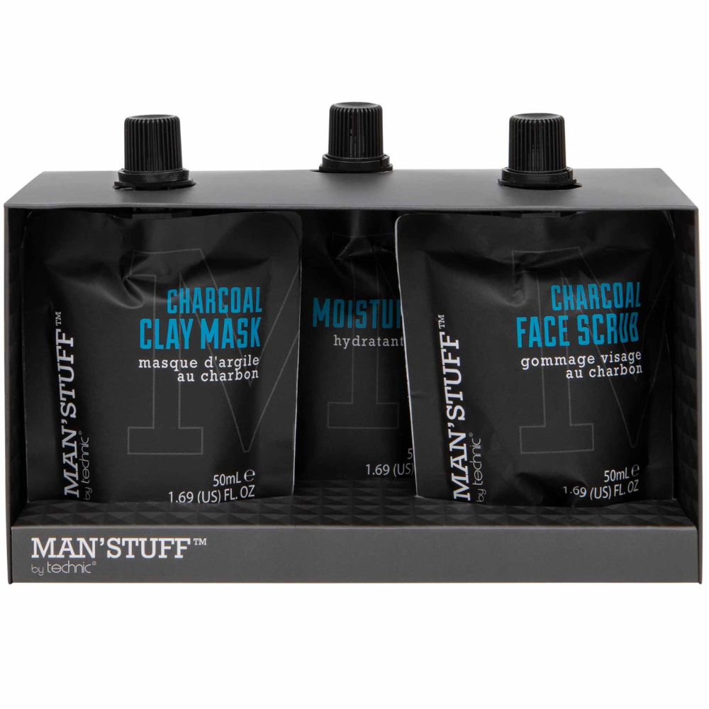 Man'Stuff Charcoal Set Detoxify and Revive - SweetCare Zambia
