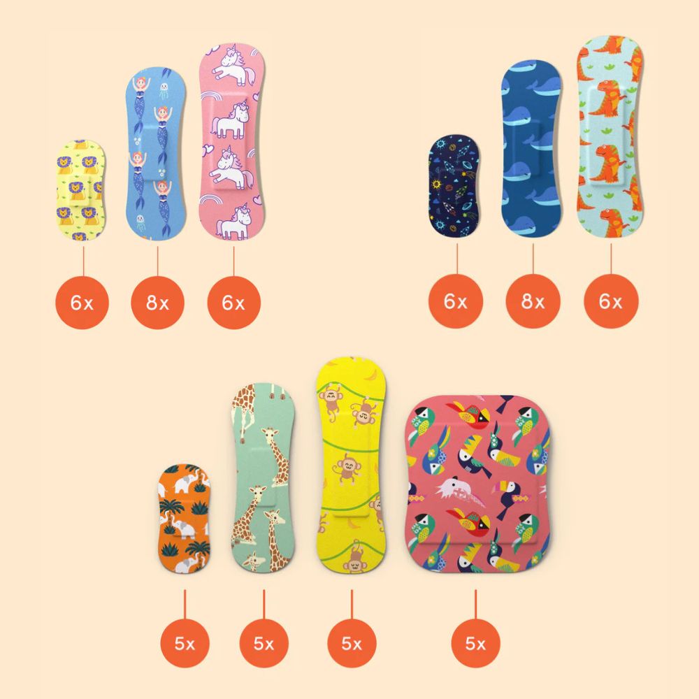 Wild Stripes Kids Sensitive Plasters Hypoallergenic - SweetCare Australia