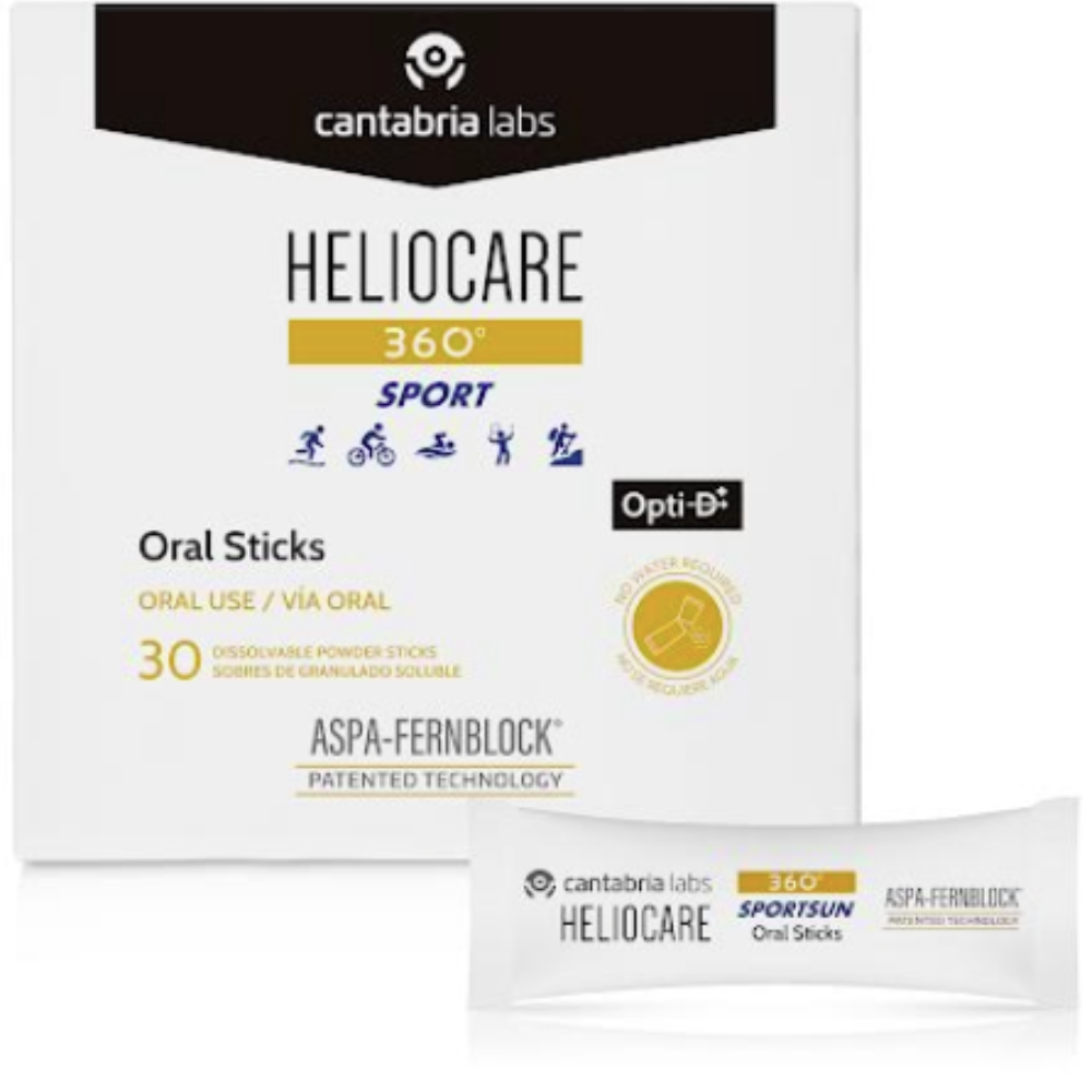 Heliocare 360º Sport Sun Oral Sticks Dissolvable Powder - SweetCare ...