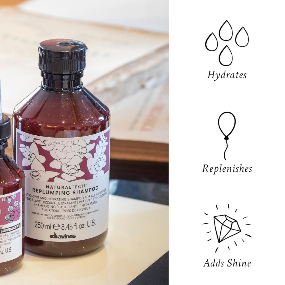 Davines Naturaltech Replumping Elasticizing and Hydrating Shampoo ...