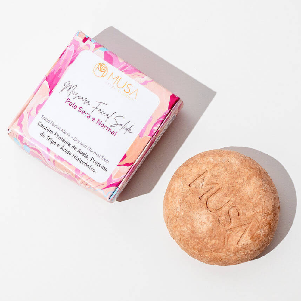 Musa Natural Cosmetics Hydrating Solid Face Mask for Normal to Dry Skin ...