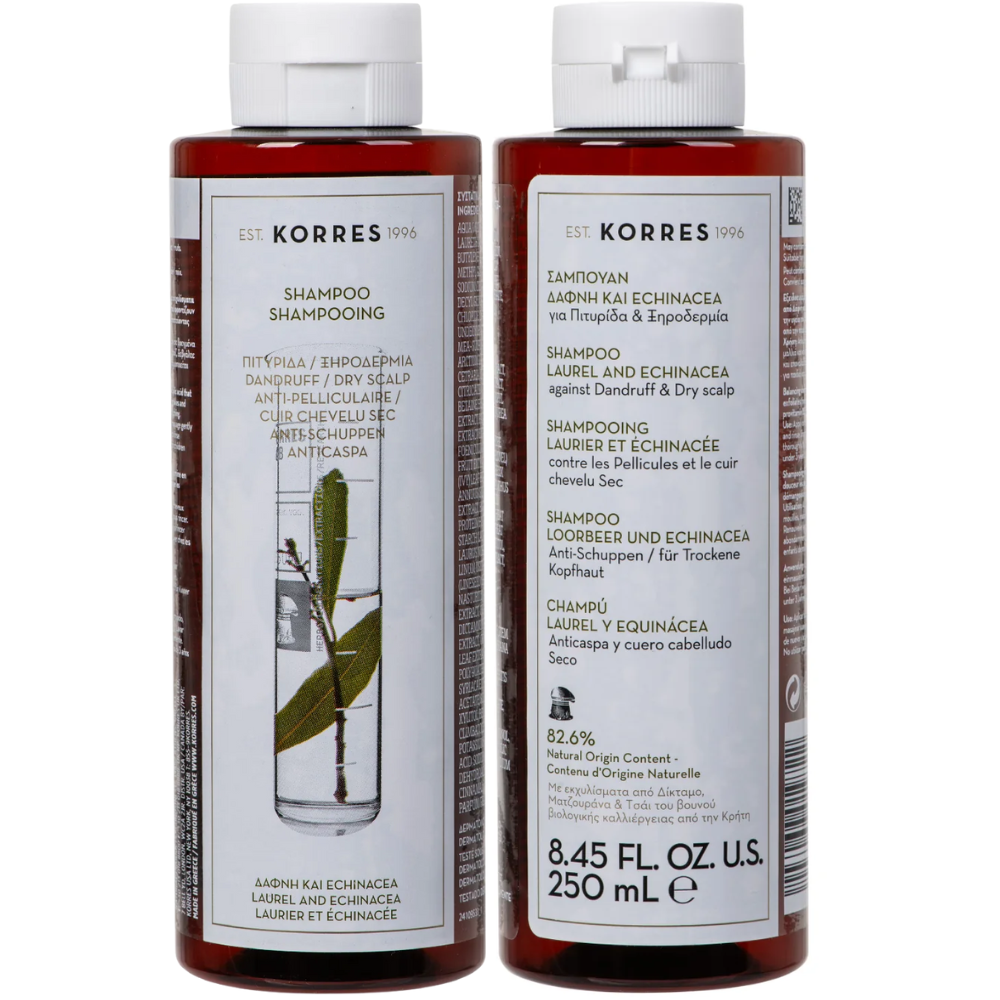 Korres Laurel and Echinacea Shampoo Against Dandruff and Dry Scalp ...