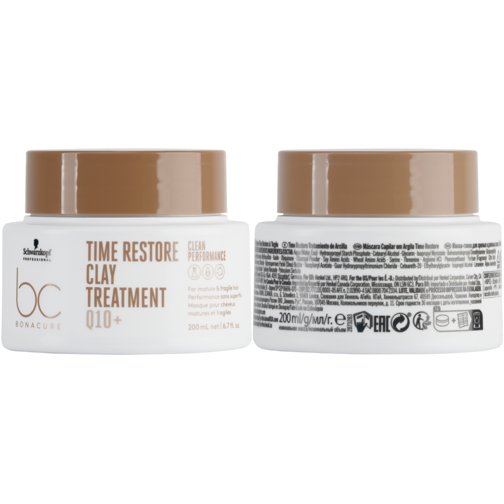 Schwarzkopf BONACURE Clean Performance Time Restore Clay Treatment ...