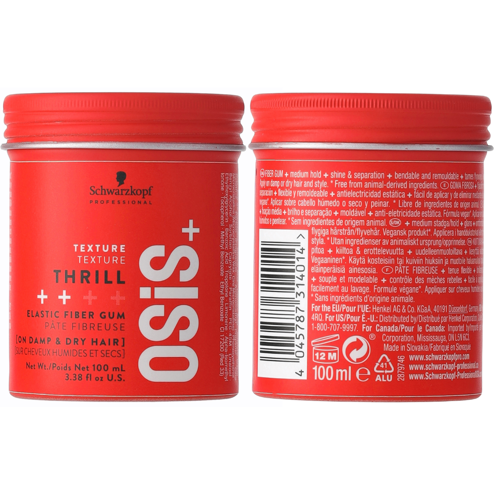 Schwarzkopf OSiS+ Thrill Elastic Fiber Hair Gum Paste - SweetCare Malta