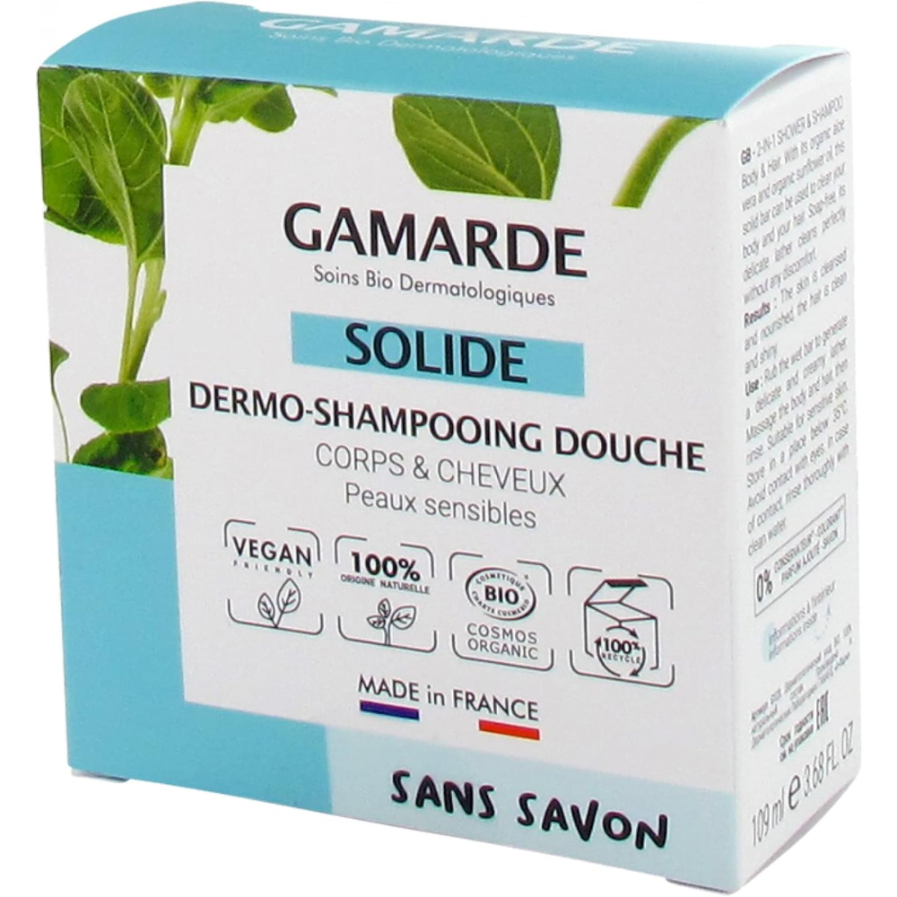 Gamarde Solid Shower Dermo-Shampoo Sensitive Skin - SweetCare Zimbabwe