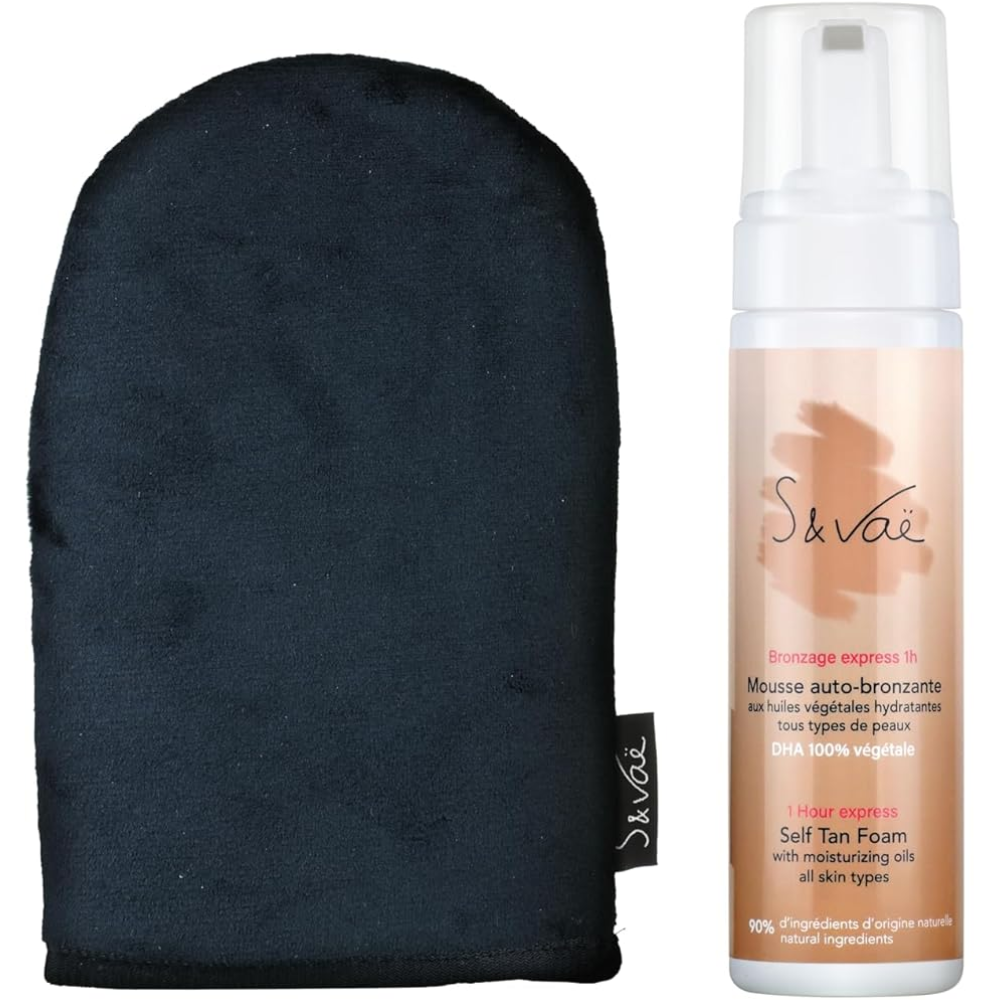 S&Vaë Kit de bronceado Mousse autobronceadora con guante - SweetCare ...
