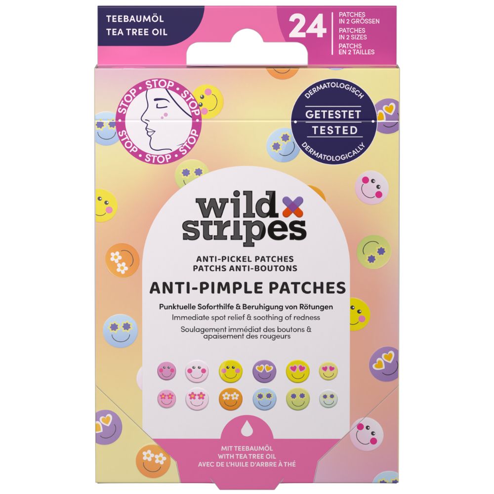 Wild Stripes Anti-Pimple Patches Smile Stop Soothing of Redness ...
