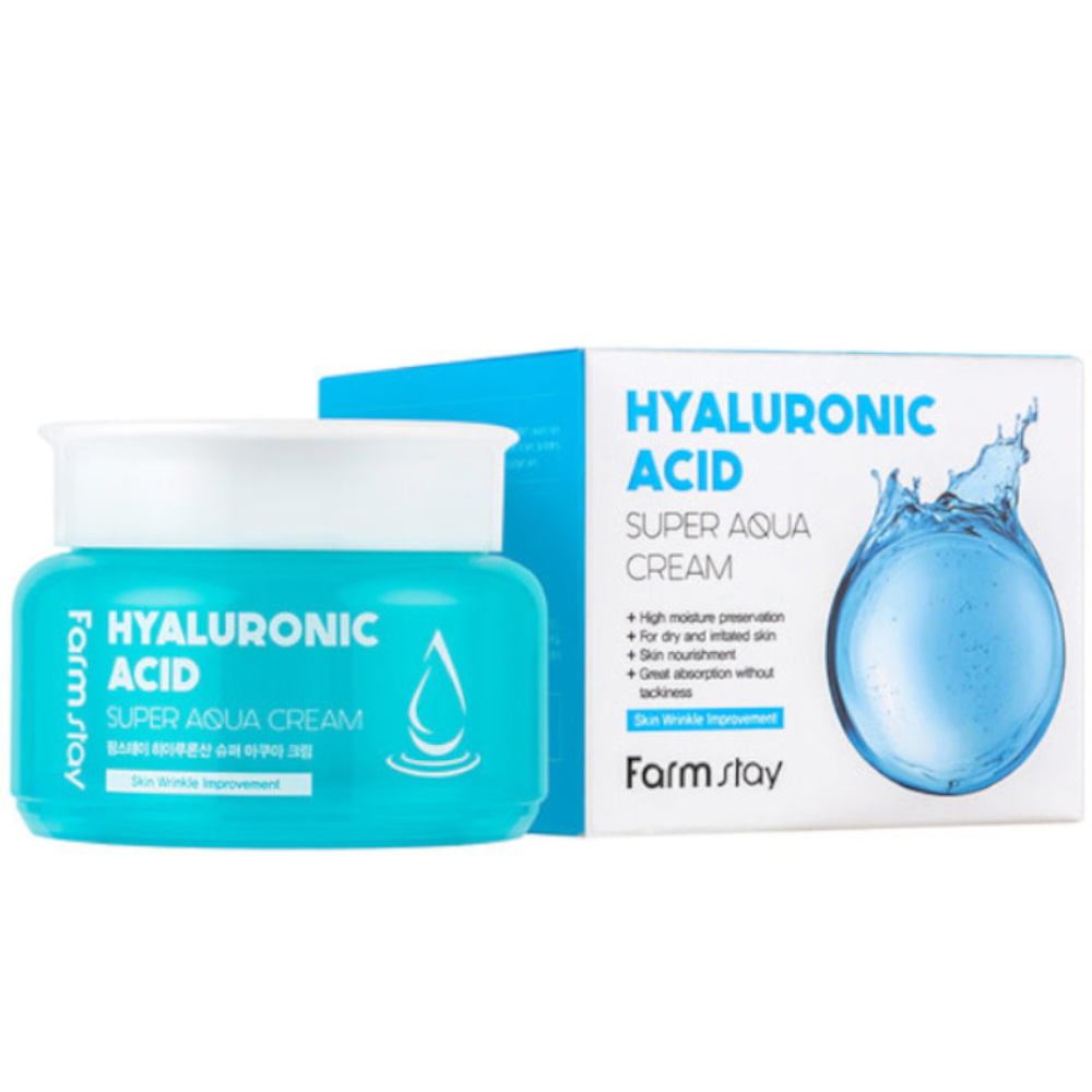 FarmStay Hyaluronic Acid Super Aqua Facial Cream - SweetCare Latvia