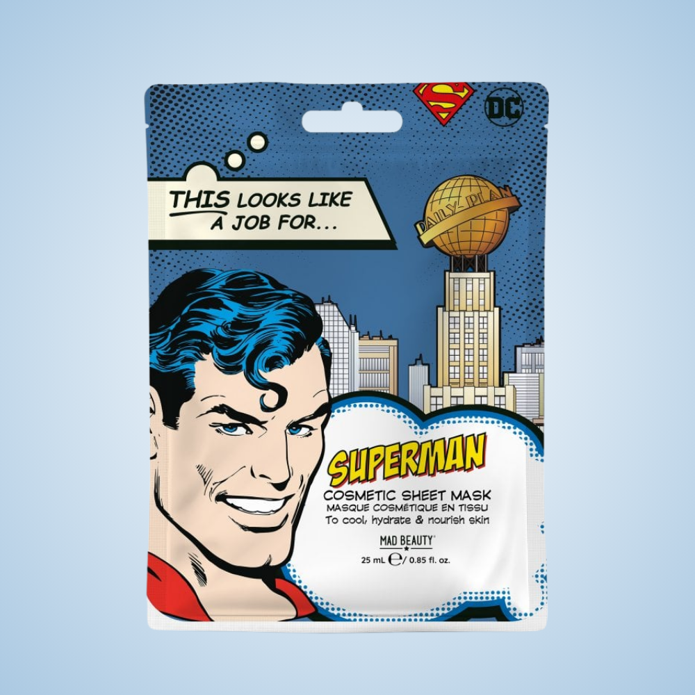 Mad Beauty Warner Brothers DC Superman Cosmetic Facial Sheet Mask ...