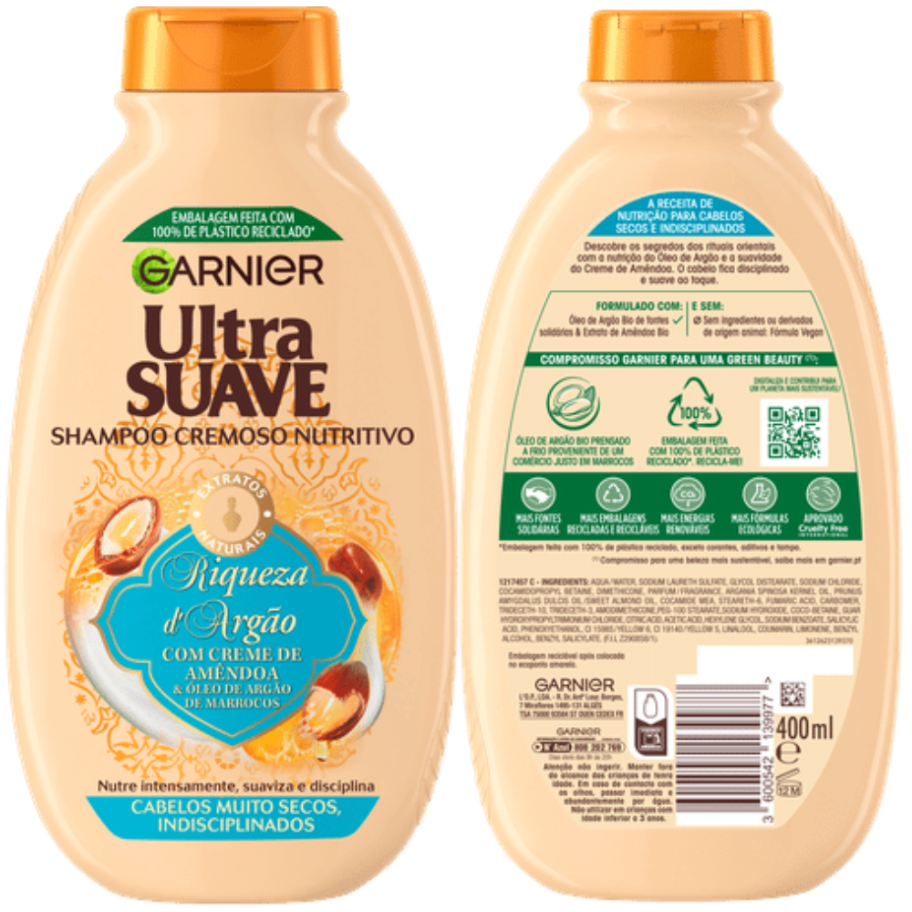 Garnier Ultra Suave Shampooing nourrissant Argan Wealth - SweetCare France